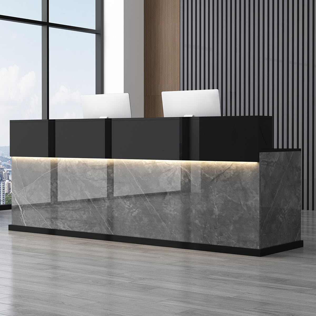 Modern Beauty Salon Cash Register Counter - Stylish and Functional ...