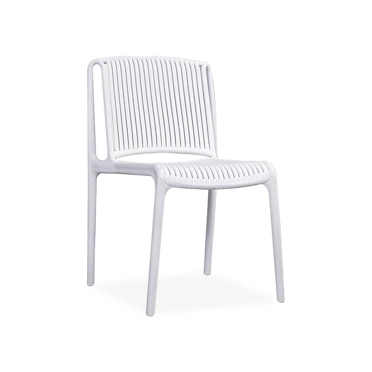 Stackable Plastic Dining Chair with Backrest - Space-Saving – Zimasya ...