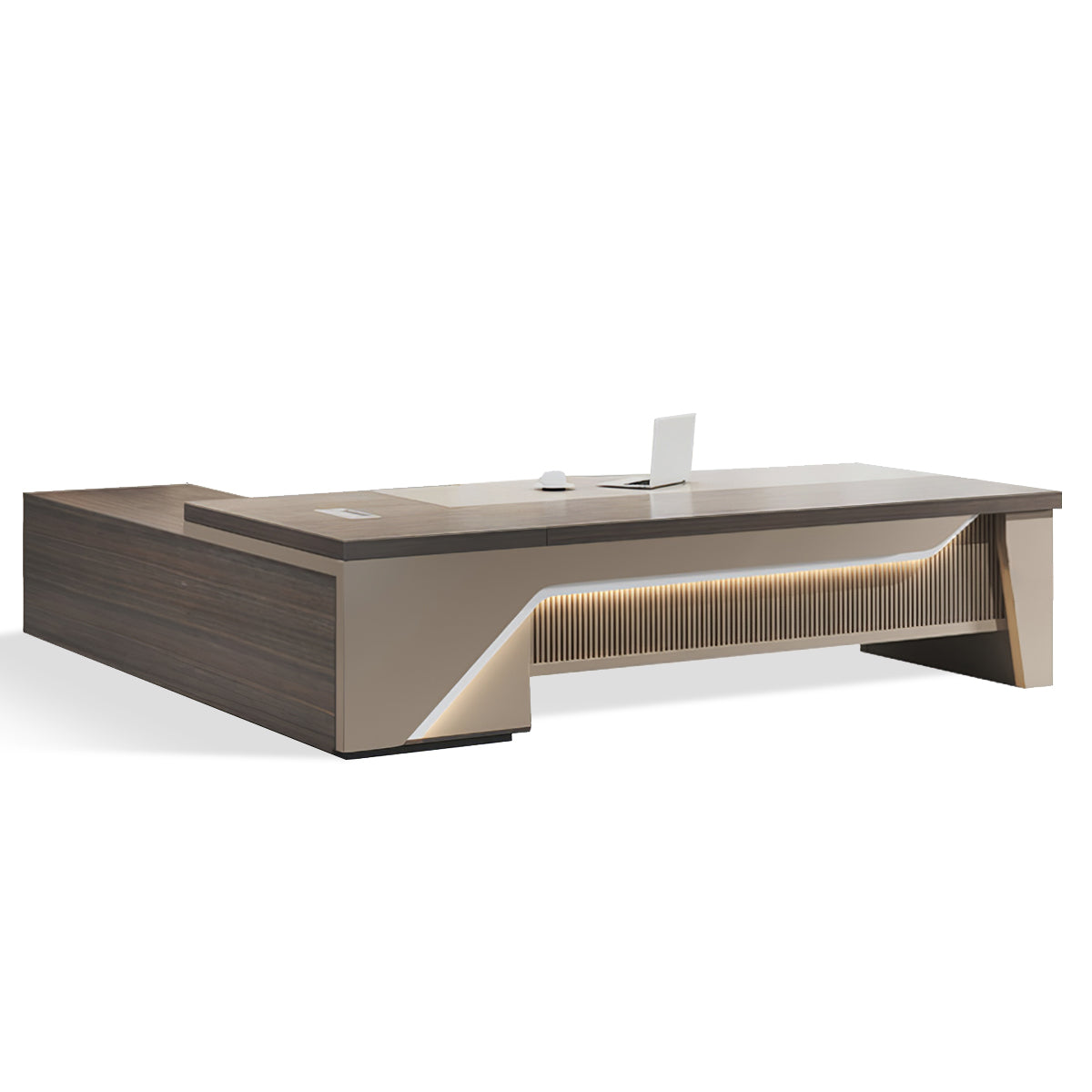 Luxury Executive Business Space - Executive Desk with Storage Cabinet ...