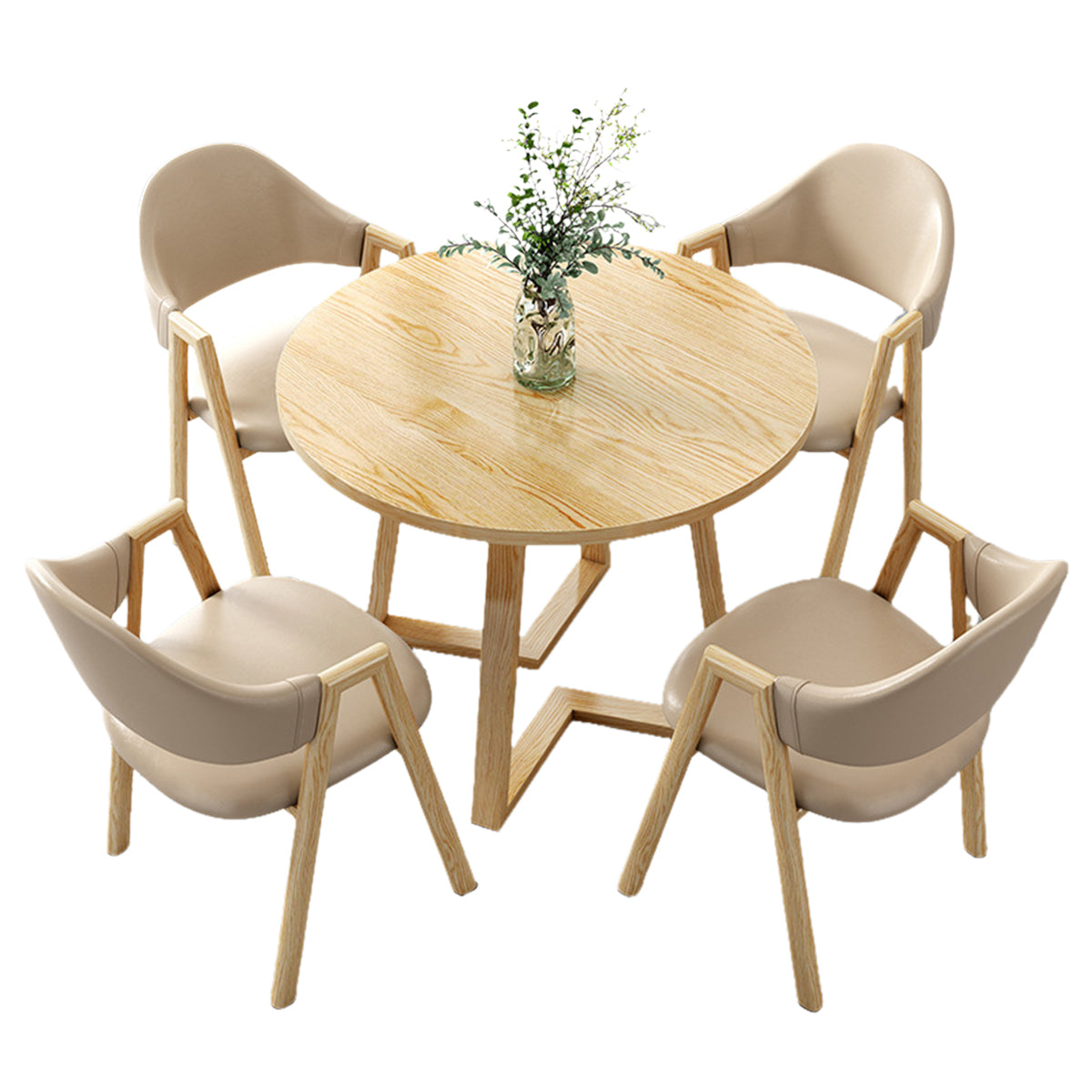 Modern Meeting Table and Chair Set - Office Pantry Table and Chair Set ...