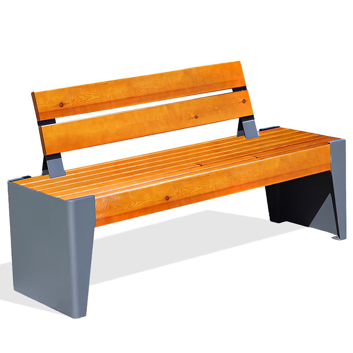 Galvanized Steel Outdoor Double Seat Bench - Perfect for Park – Zimasya ...
