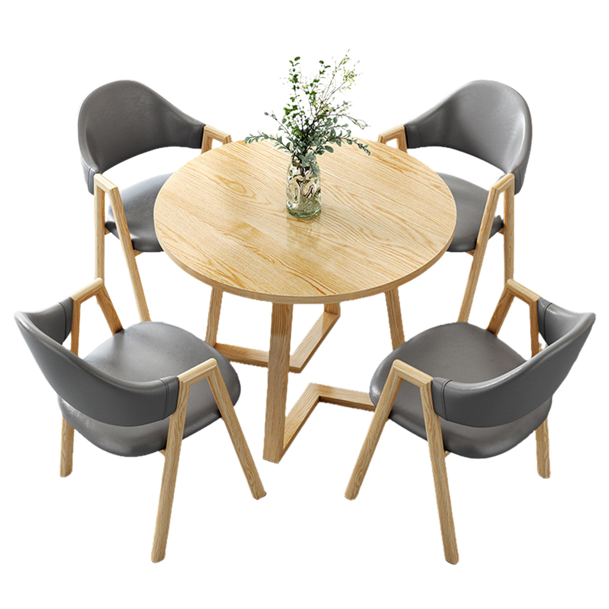 Modern Meeting Table and Chair Set - Office Pantry Table and Chair Set ...