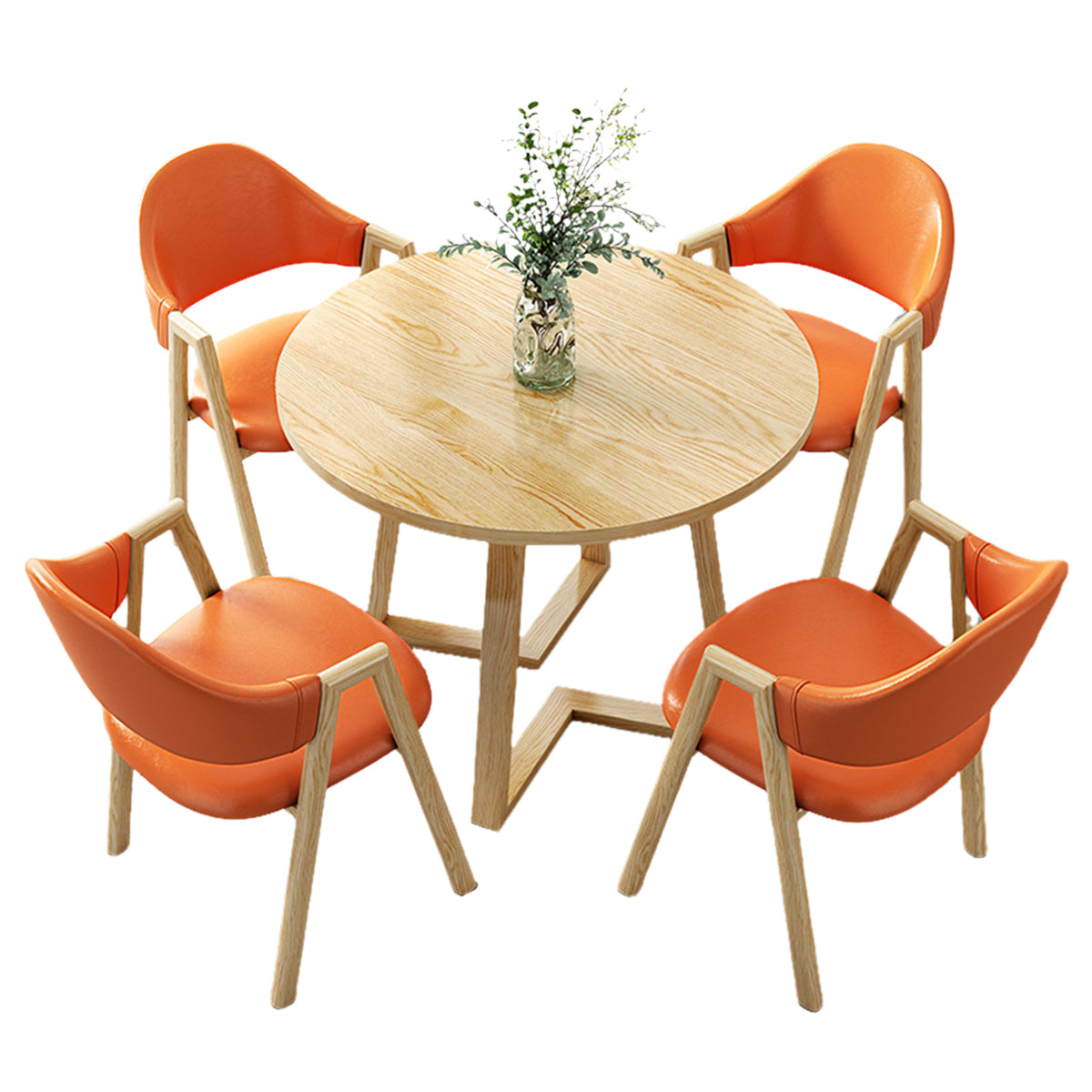 Modern Meeting Table and Chair Set - Office Pantry Table and Chair Set ...