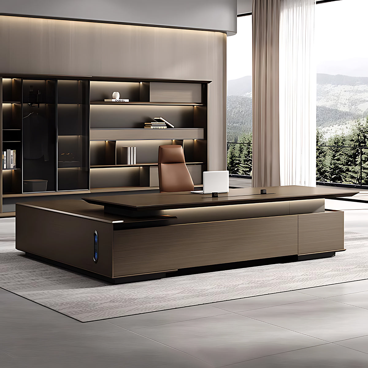 Desk Suitable for Boss - Modern L-shaped Executive Office Desk ...