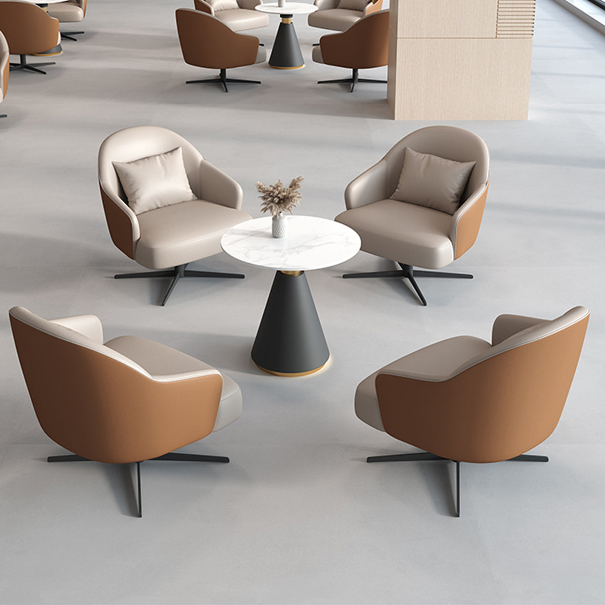 Round Table and Chair Set - Perfect for Reception Area & Lounge Space ...