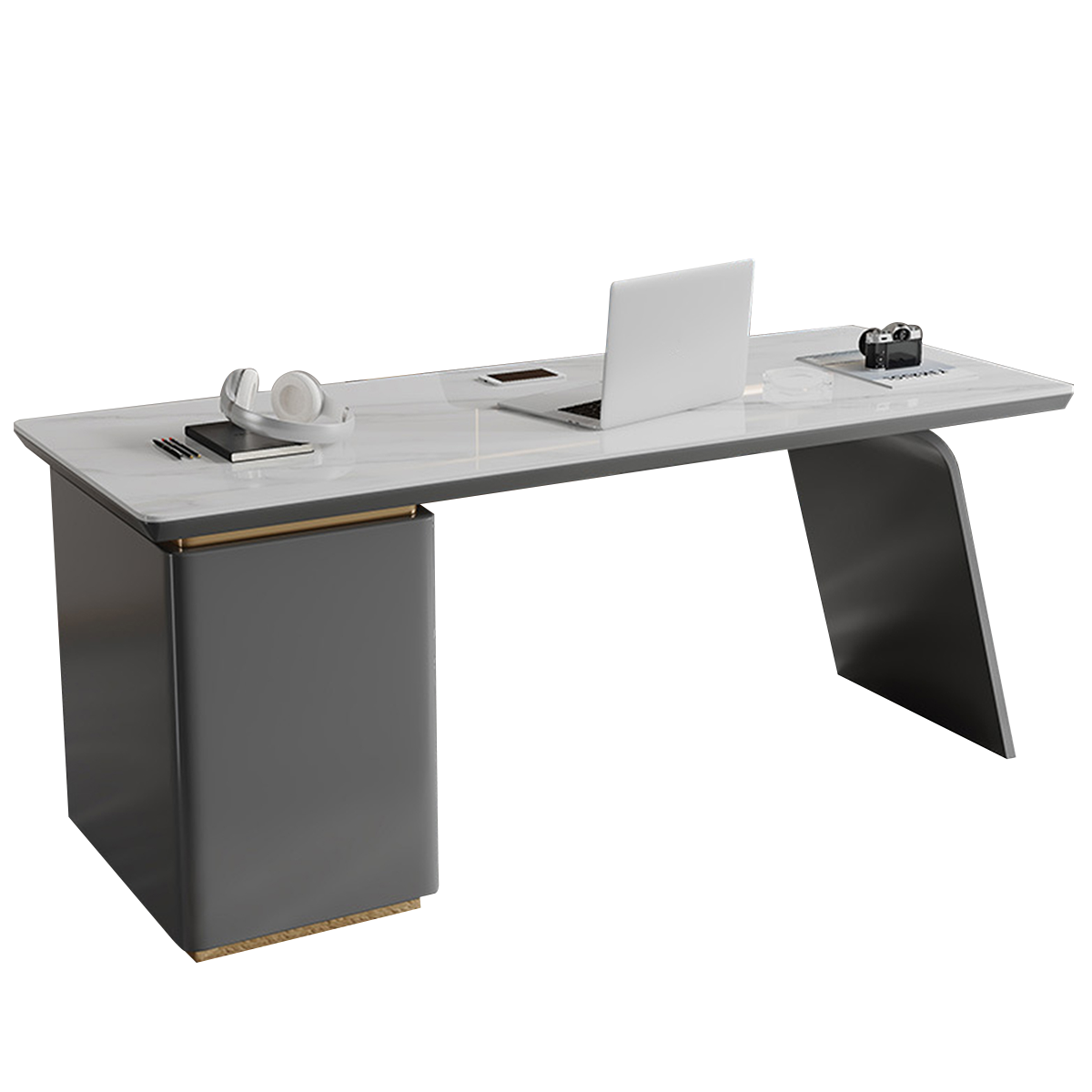 Luxury Sintered Stone Office Desk - Large Capacity Drawers – Zimasya ...