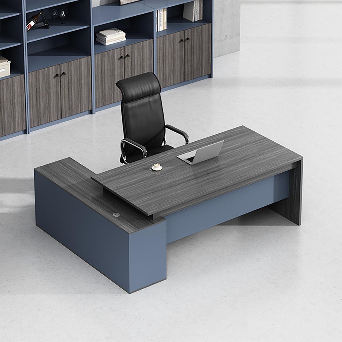 L-Shaped Office Executive Desk - Professional & Space-Saving for Office ...