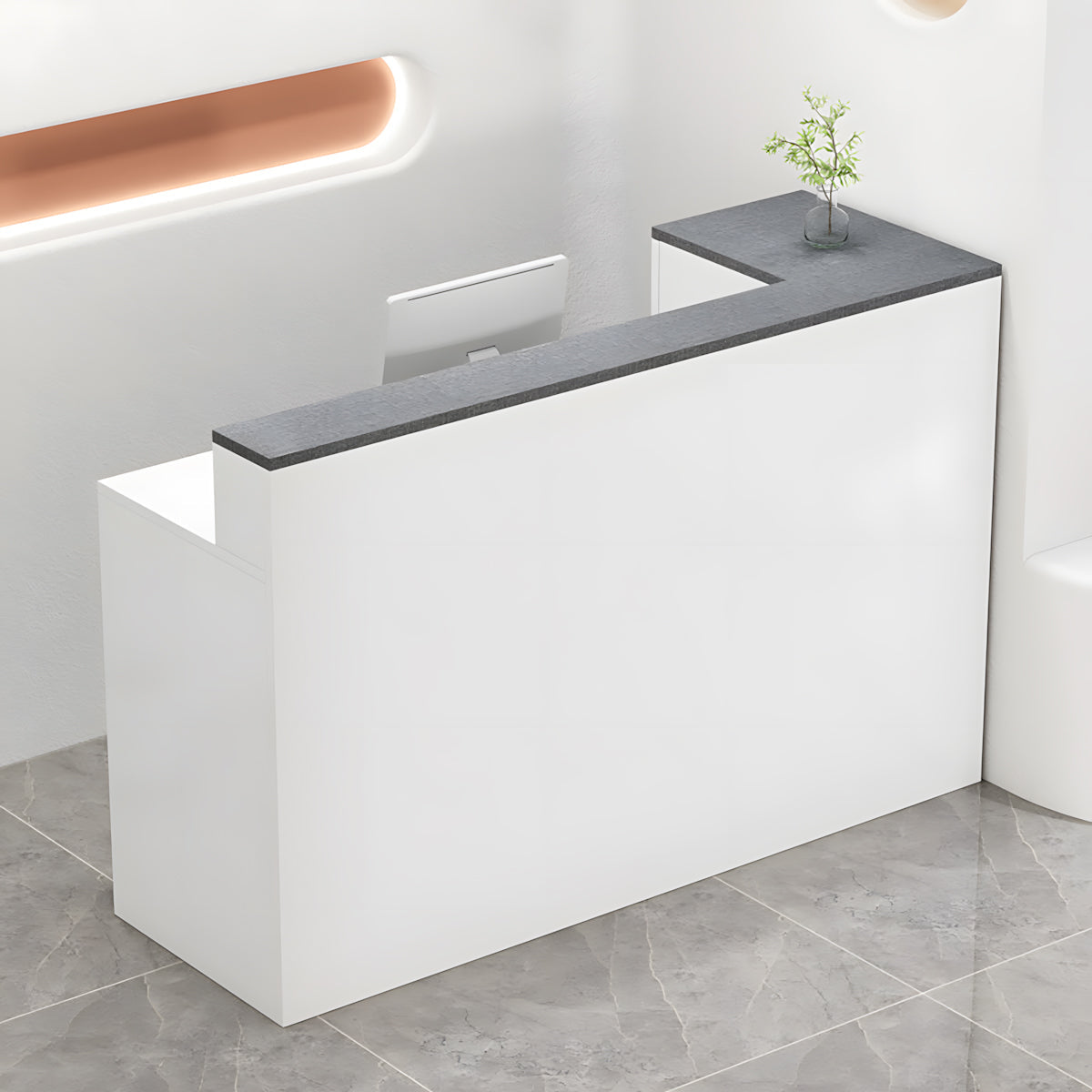 Small Office Front Desk - A Sleek, Functional Solution for Small Space ...