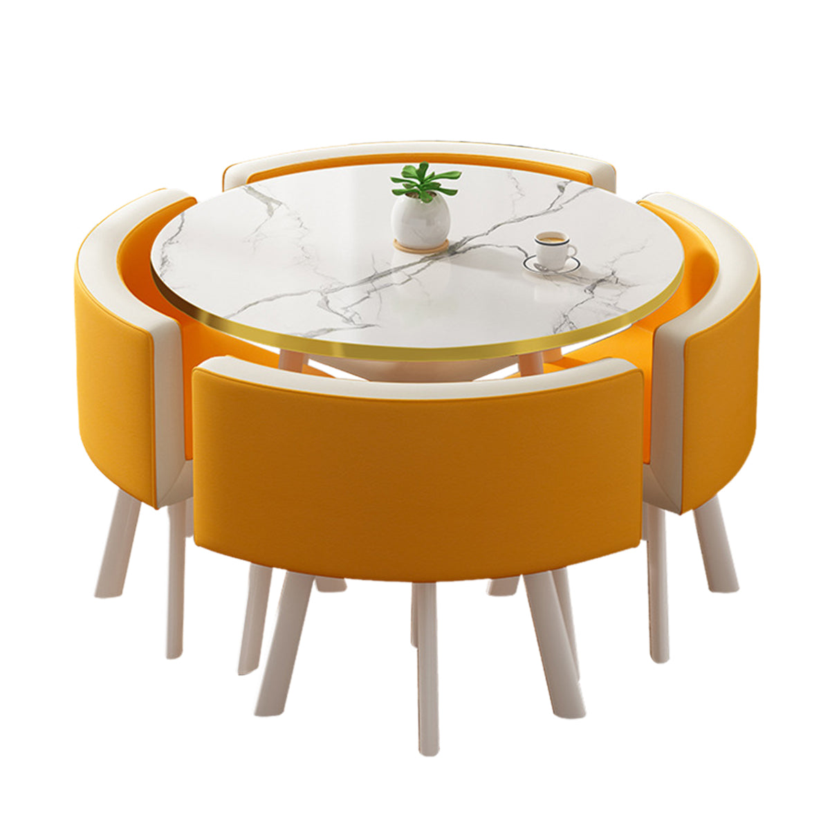 4-Person Office Reception Desk and Chair Set – Perfect for Any Space ...