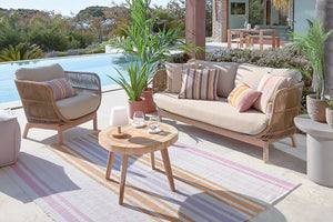 Modern 4-Seater Round Reception Table & Chair Set - Space-Saving Design ...